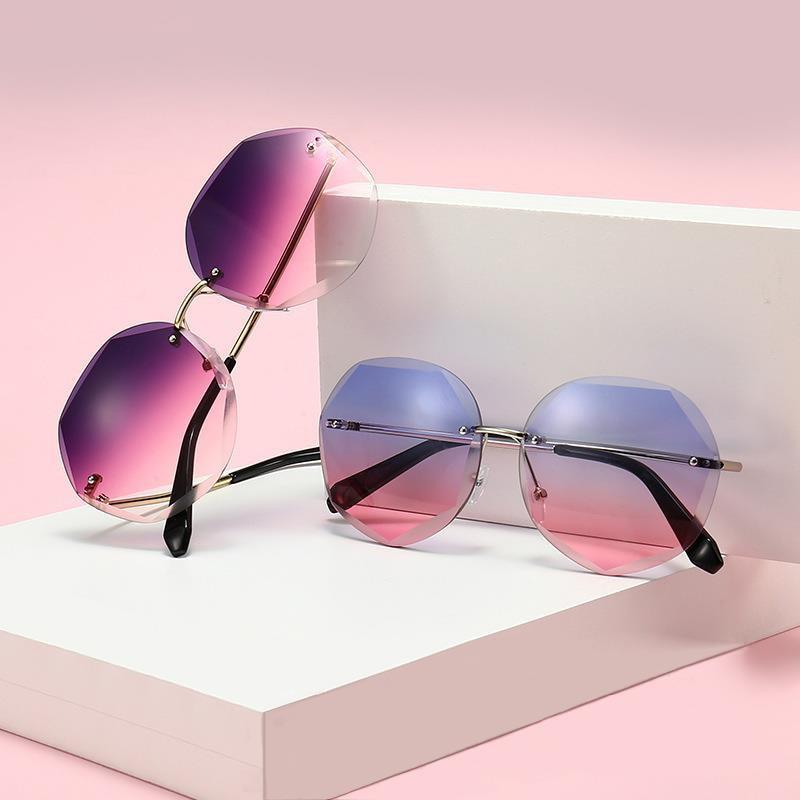 Fashionista Rimless Sunglasses | Pretty Fab Things