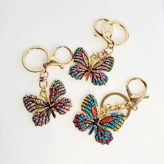 Butterfly Crystal Key Chains | Pretty Fab Things