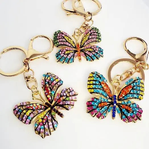 Butterfly Crystal Key Chains | Pretty Fab Things