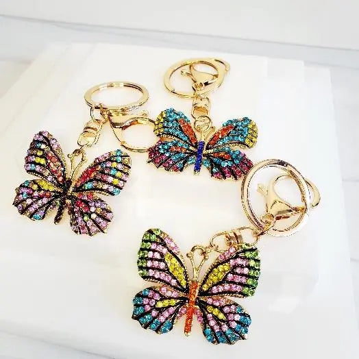Butterfly Crystal Key Chains | Pretty Fab Things